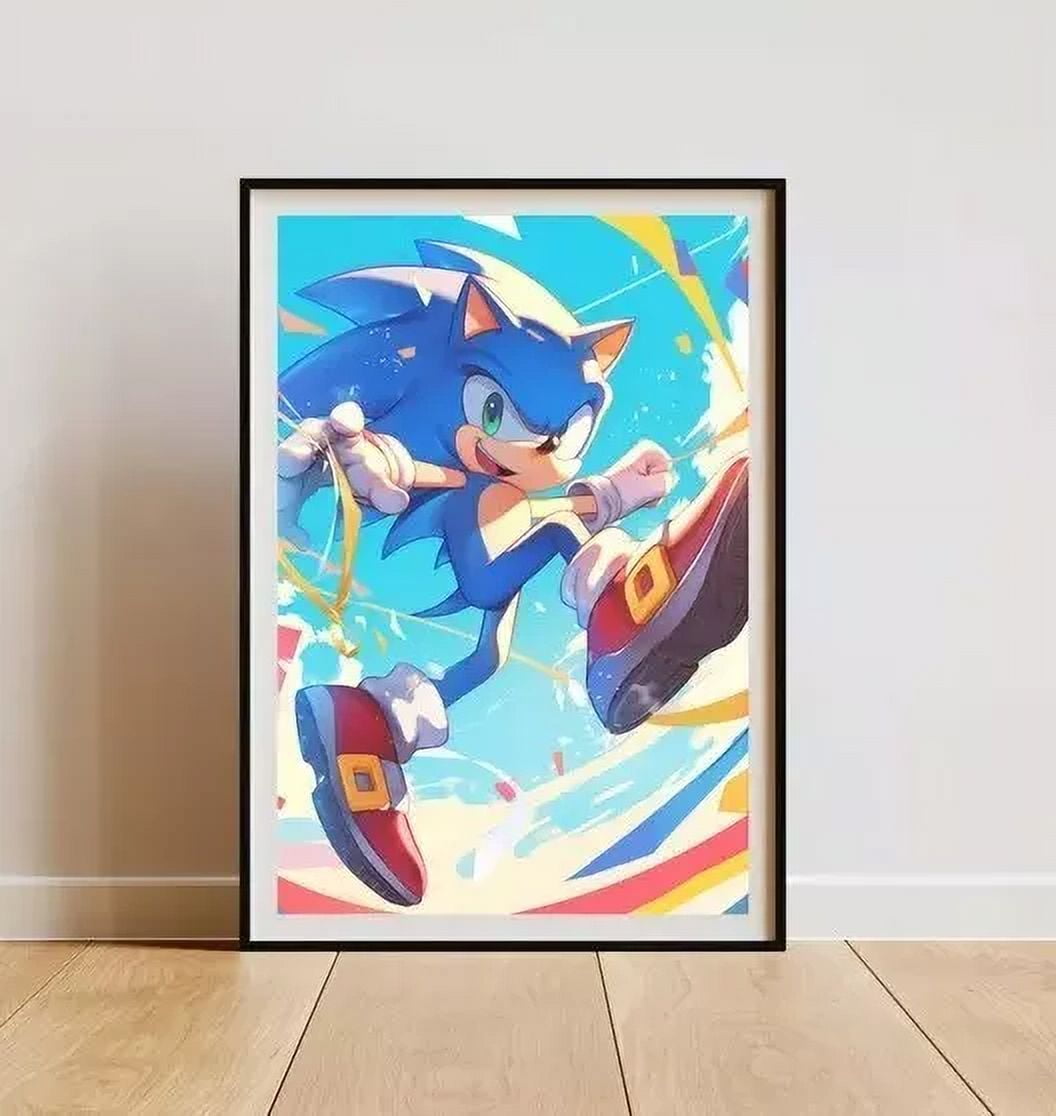 Sonic - 4 Posters On The Famous Video Game Hero - Sonic - Ramen ...