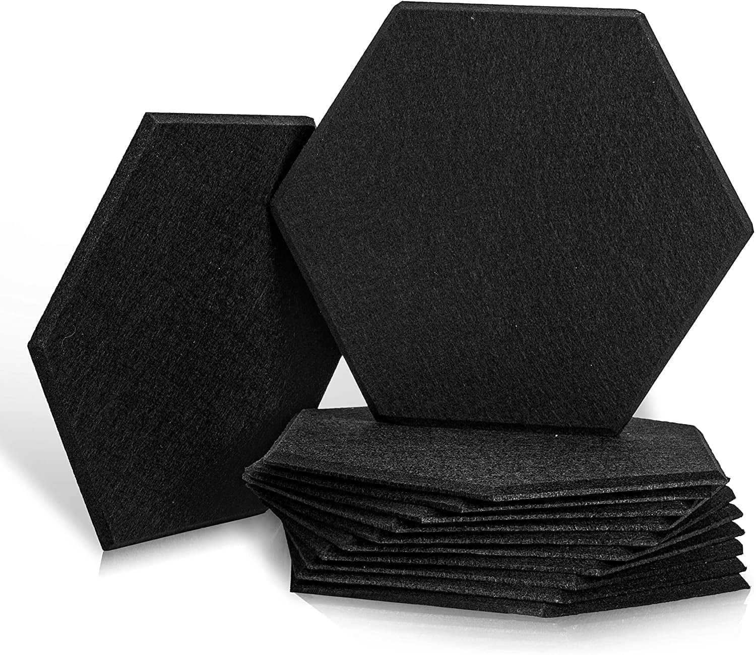 Sonic Acoustics Hexagon Sound Absorption Panels, 12x14x0.4 In, 12 pk ...