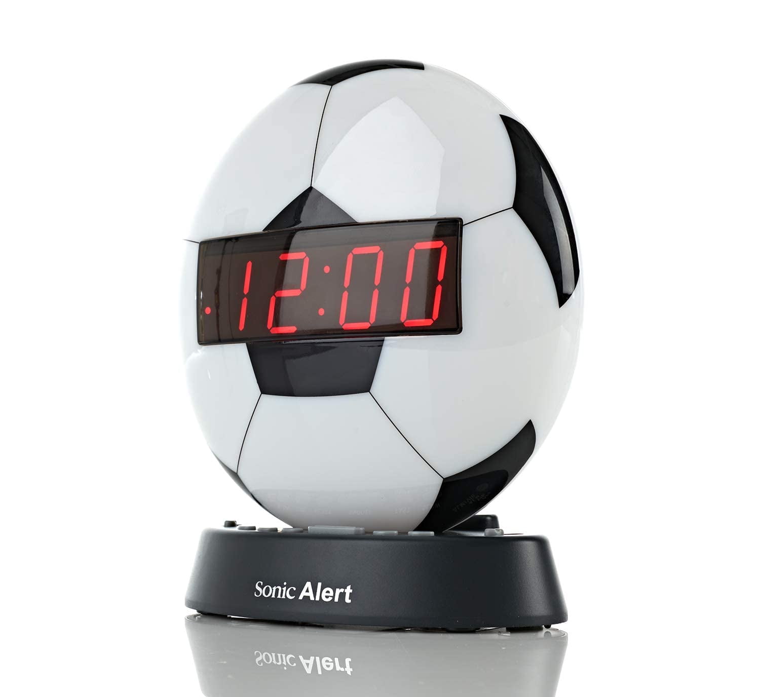 Sonic Alert - Kids Soccer Ball Night Light Alarm Clock with Recordable ...