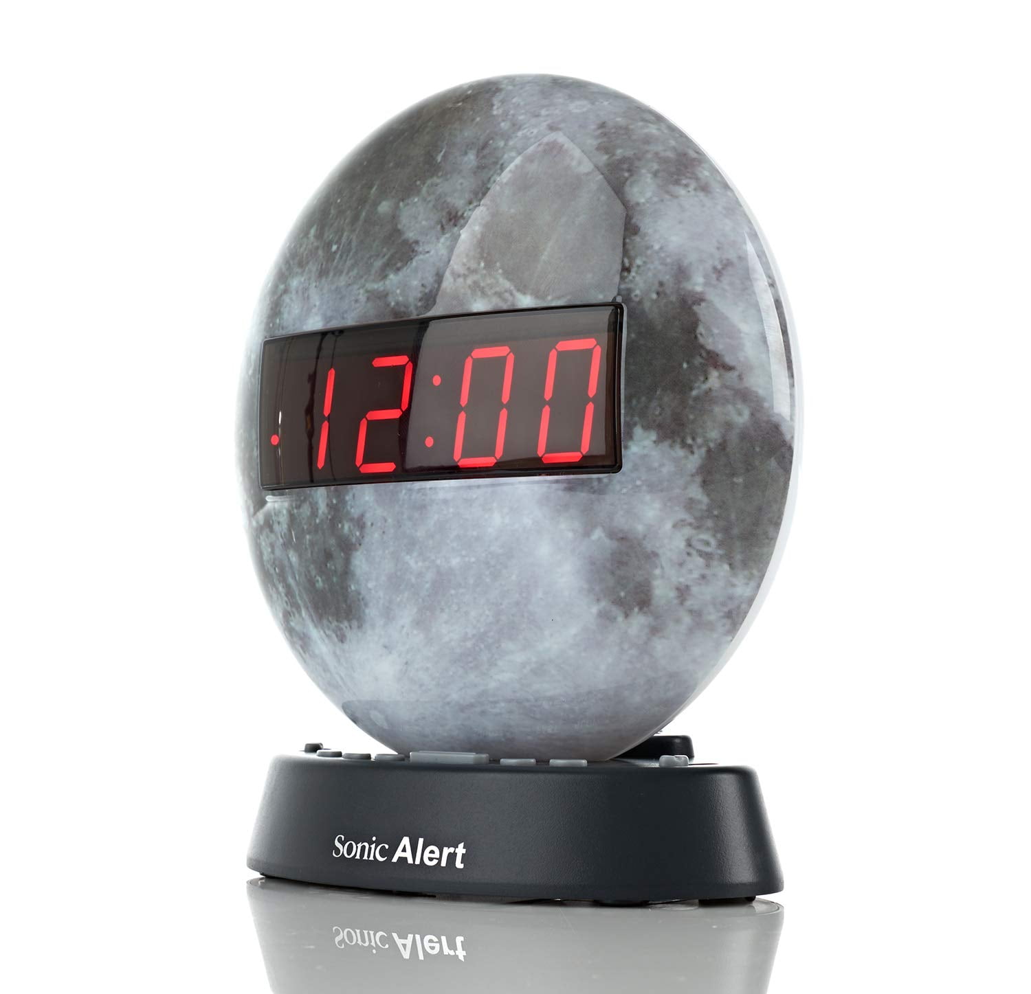 Sonic Alert - Sonic Glow Moonlight Loud Alarm Clock with Recordable ...