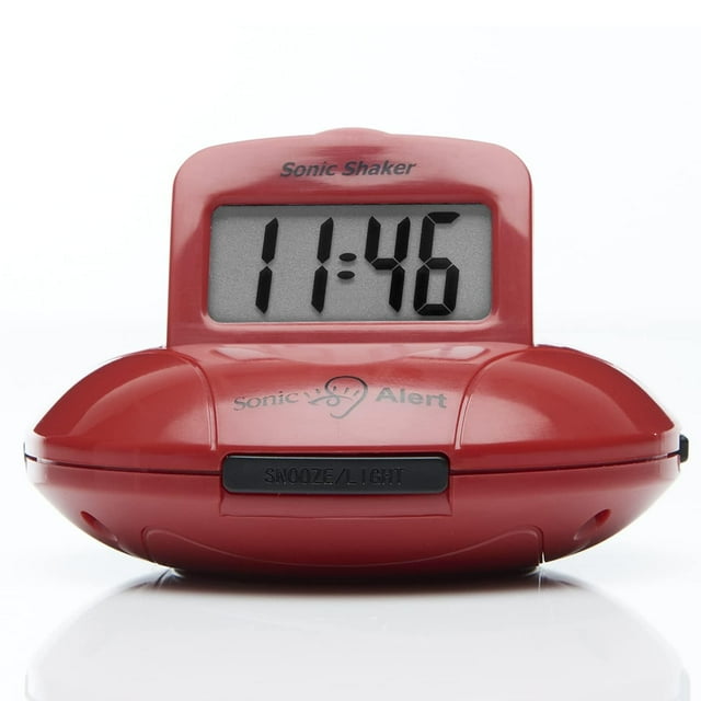 Sonic Alert Vibrating Shaker Super Loud Digital Alarm Clock for Heavy ...