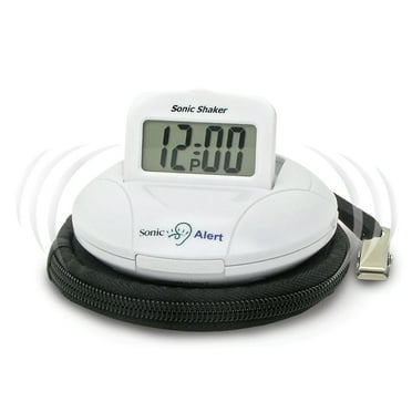 Sonic Alert - Sonic Shaker Portable Alarm Clock, SBP100 with Digital ...