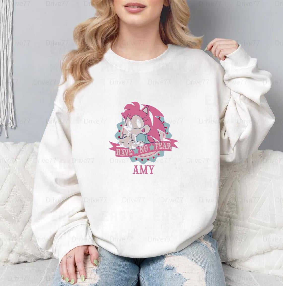 Sonic Amy Rose Brave Girl Power Hero T-Shirt, for men & women, up to ...