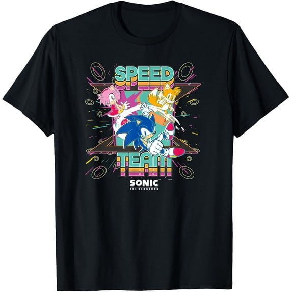 Sonic And Friends "Speed Team" Tails Knuckles Sega T-Shirt - Walmart.com