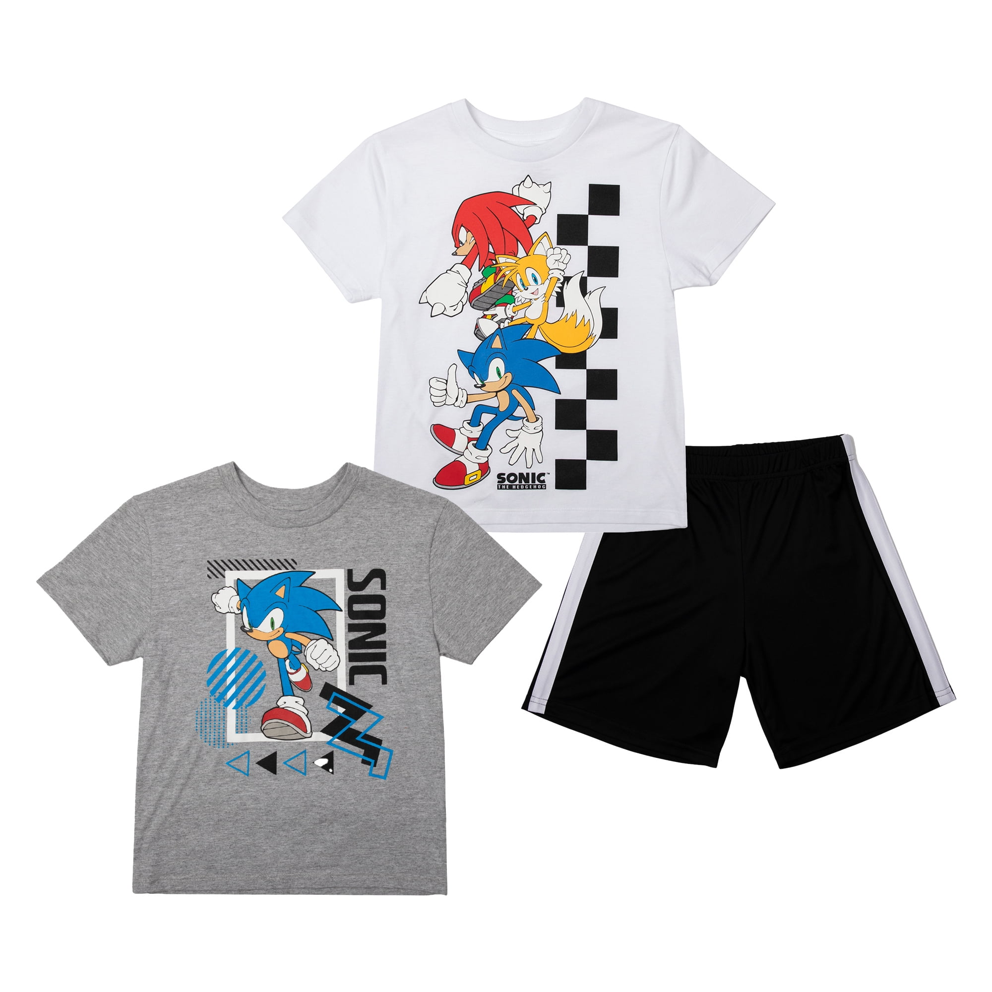 Sonic Boys 3-Pack Set - Includes Two Tees and Mesh Shorts-XXL - Walmart.com