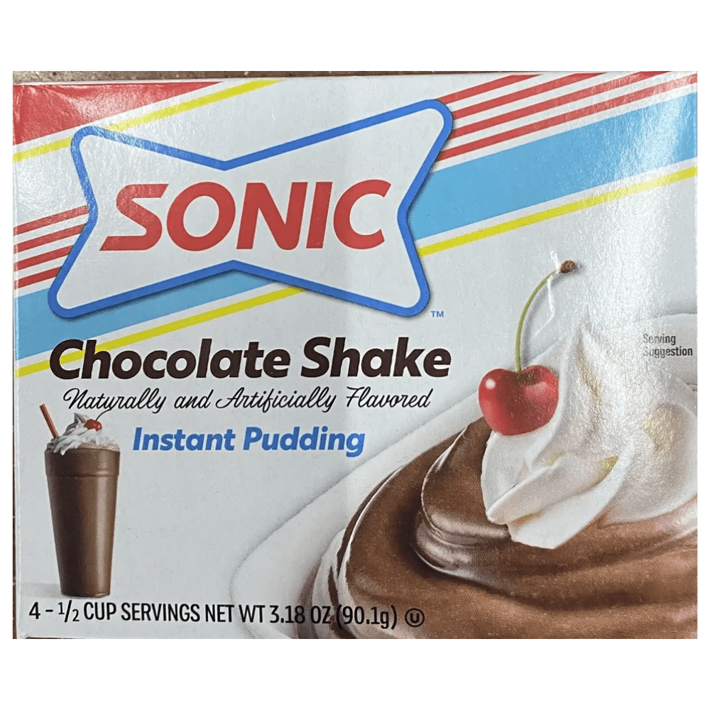Sonic CHOCOLATE SHAKE Dessert Instant Pudding Mix 3.18 oz Box - Walmart.com