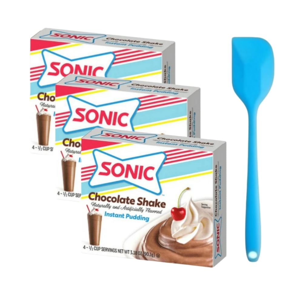 Sonic Chocolate Shake Instant Pudding Mix, 4 Servings, 3.18 oz Shelf ...
