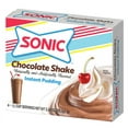 Sonic Chocolate Shake Instant Pudding Mix, 4 Servings, 3.18 oz Shelf ...