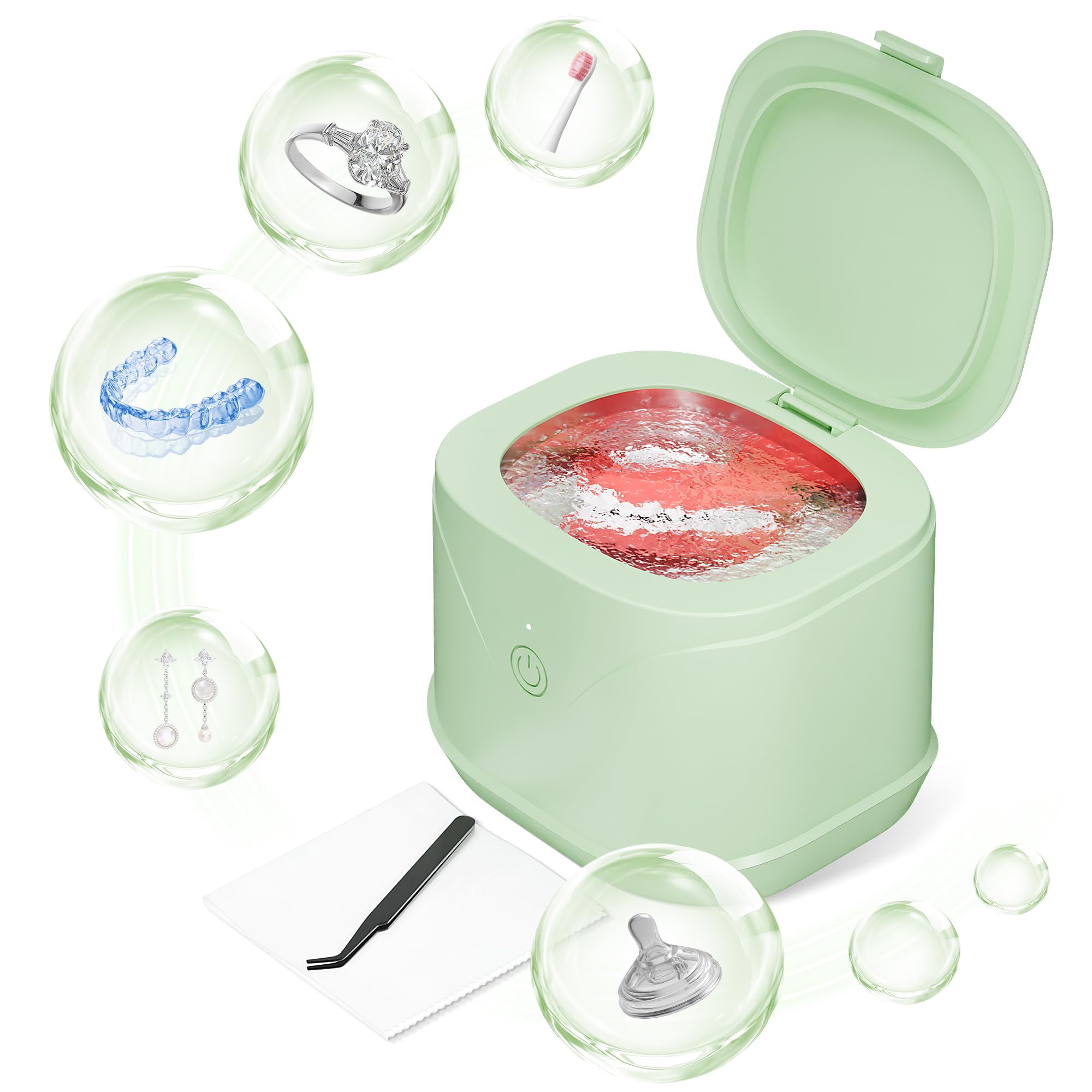 Sonic Cleaner Machine, 46kHz YPF5 Professional Retainer Cleaner ROLWAY ...