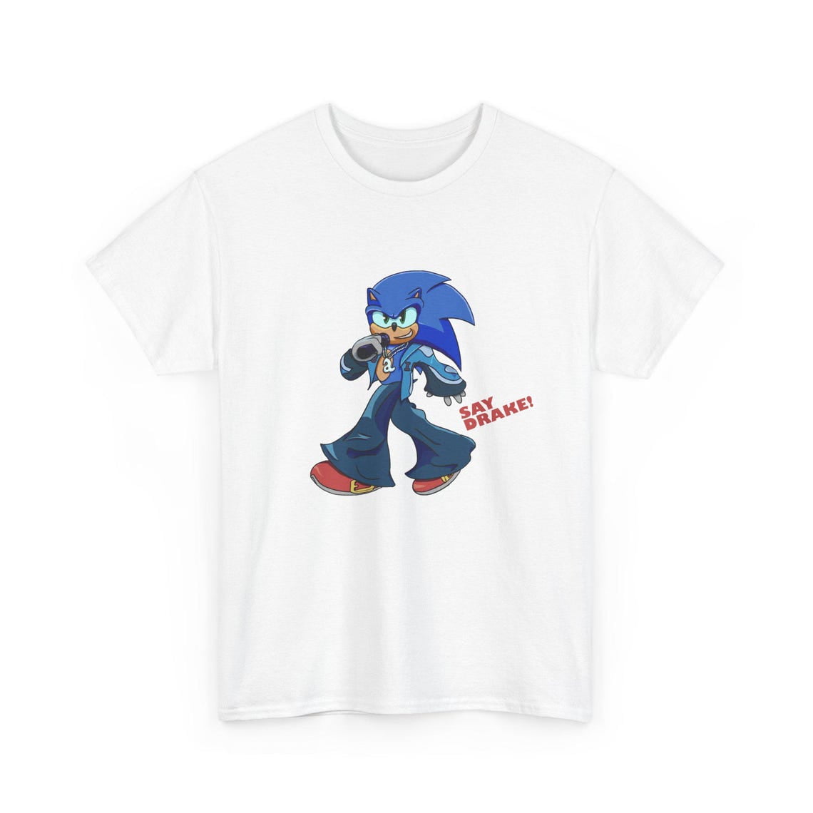 Sonic Cool Cartoon Character T-Shirt, Perfect for Gamers and Cartoon ...