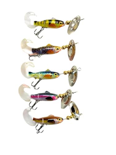 Sonic Curly Tailed Minnow Field Tester Kit - 5 Pack: Rainbow, Patriot ...