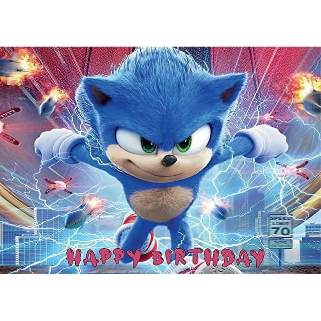 Sonic Edible Image Cake Topper For Half Sheet Cake By TNCT - Walmart.com