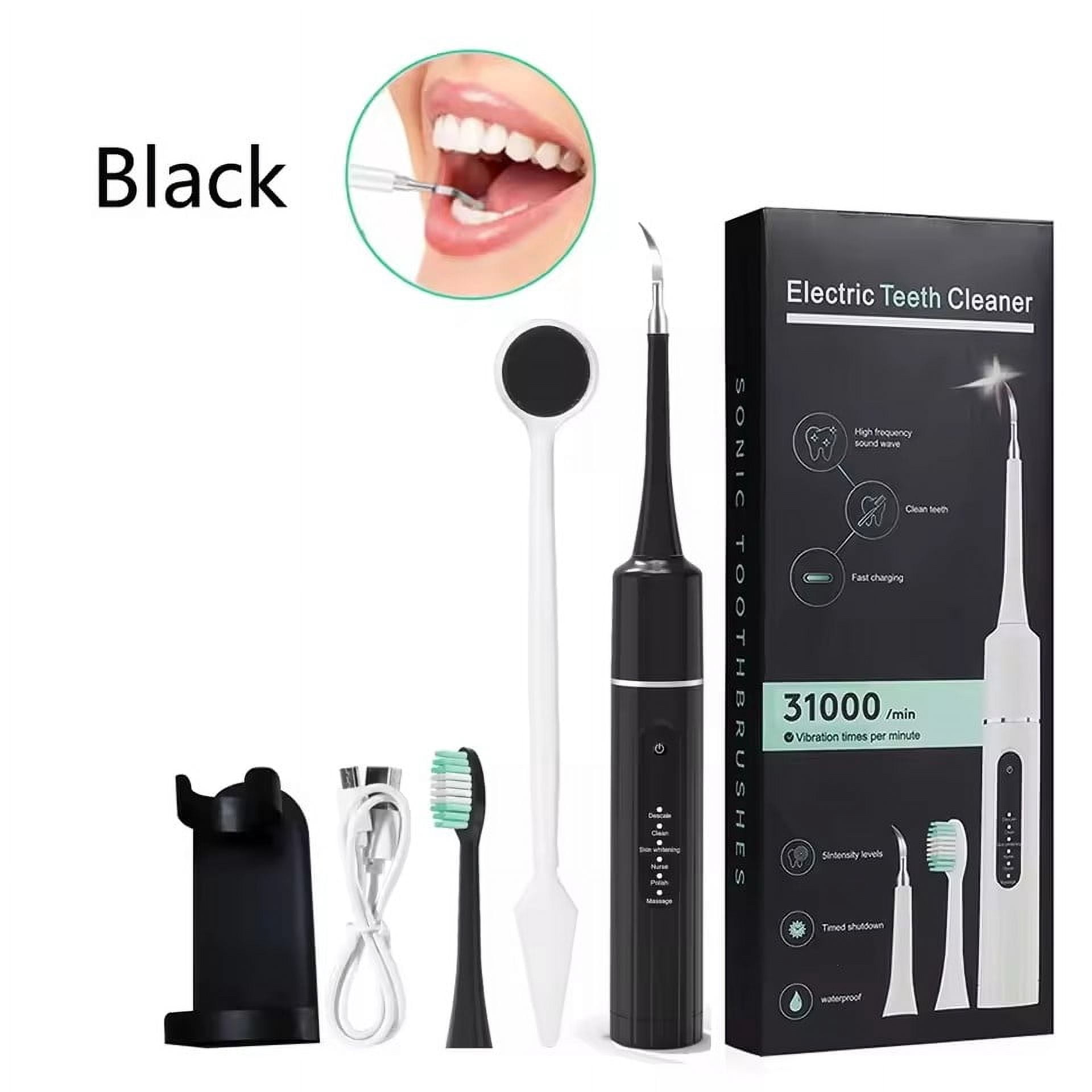 Sonic Electric Teeth Cleaner Dental Calculus Remover Whitening ...