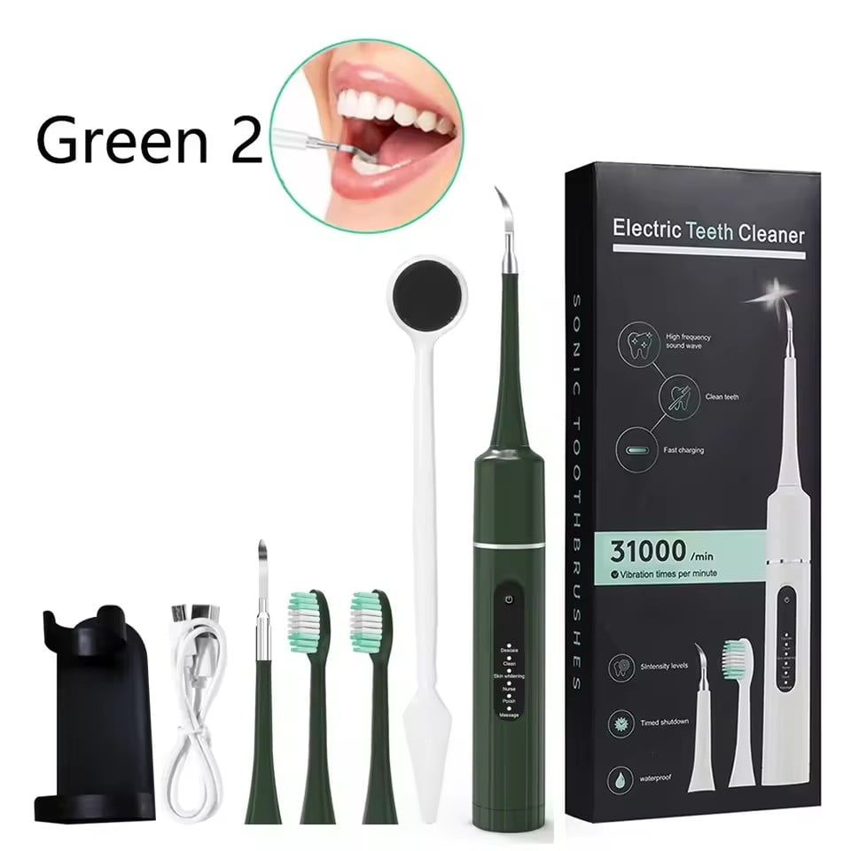 Sonic Electric Teeth Cleaner Dental Calculus Remover Whitening ...