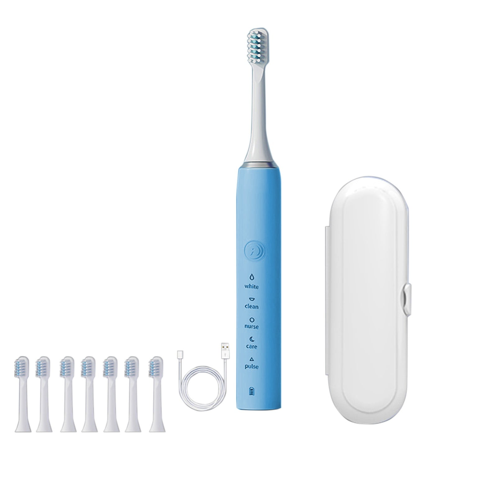 Sonic Electric Toothbrush for Adults and Kids- High Power Rechargeable Toothbrushes with 8 Brush ...