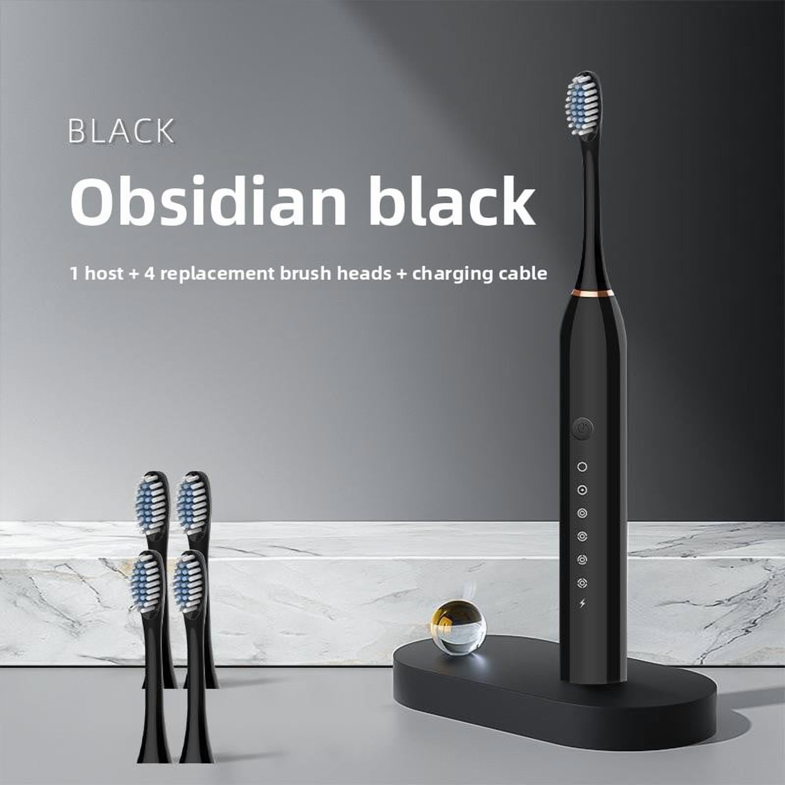 Sonic Electric Toothbrush for Adults and Kids with Travel Case and 6 ...