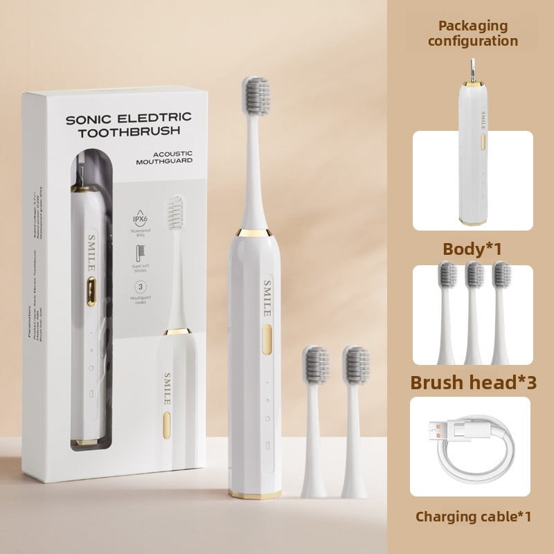Sonic Electric Toothbrush for Adults and Kids with Travel Case and 6 Brush Heads, 5 Modes 40000 ...