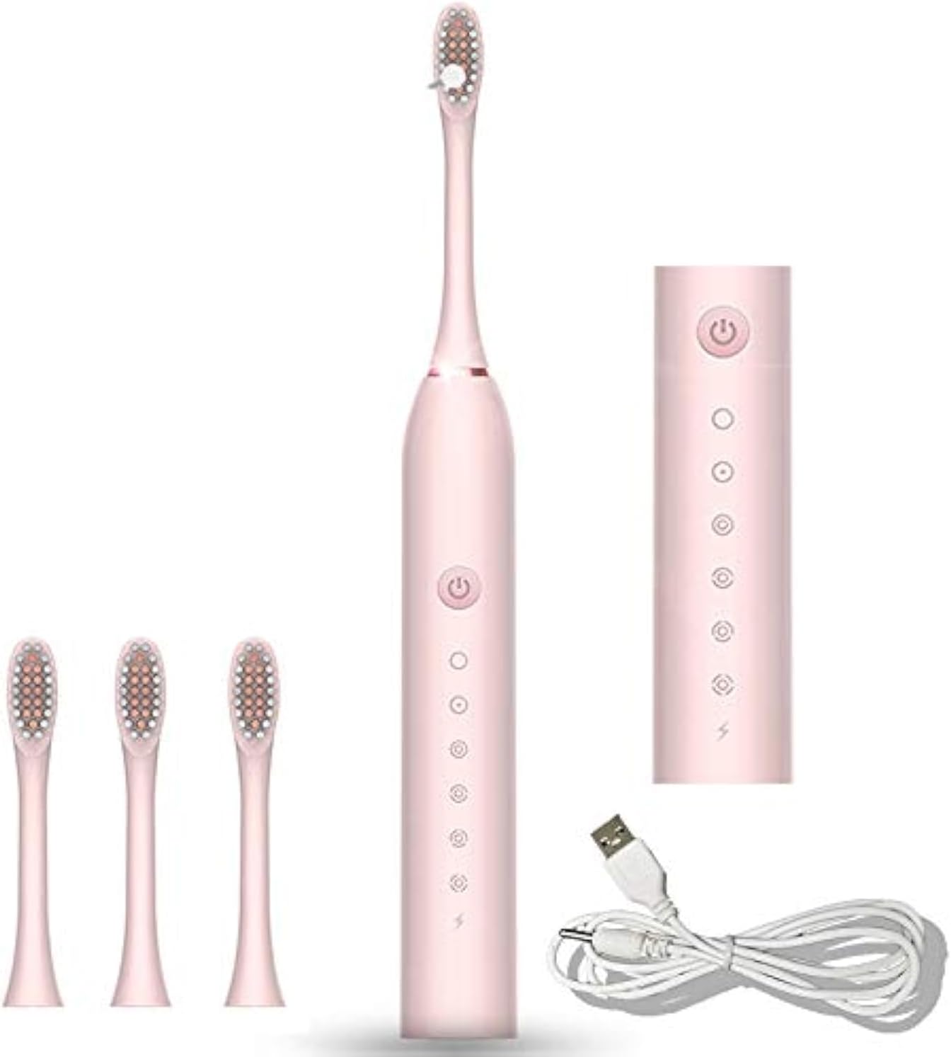Sonic Electric Toothbrush Rechargeable Ideal for Adults Children, 6 ...
