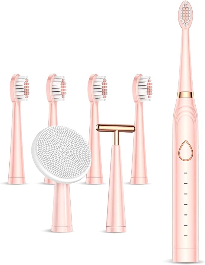 Sonic Electric Toothbrush, USB Rechargeable Powerful Sonic Cleaning ...