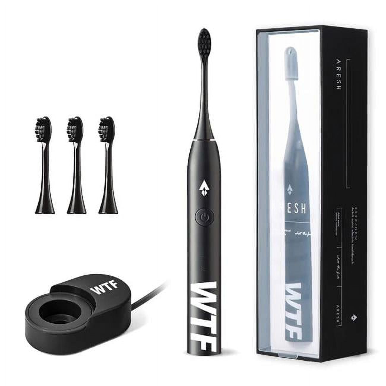 Sonic Electric Toothbrush, Wireless Recharge, IPX7 Black - Walmart.com