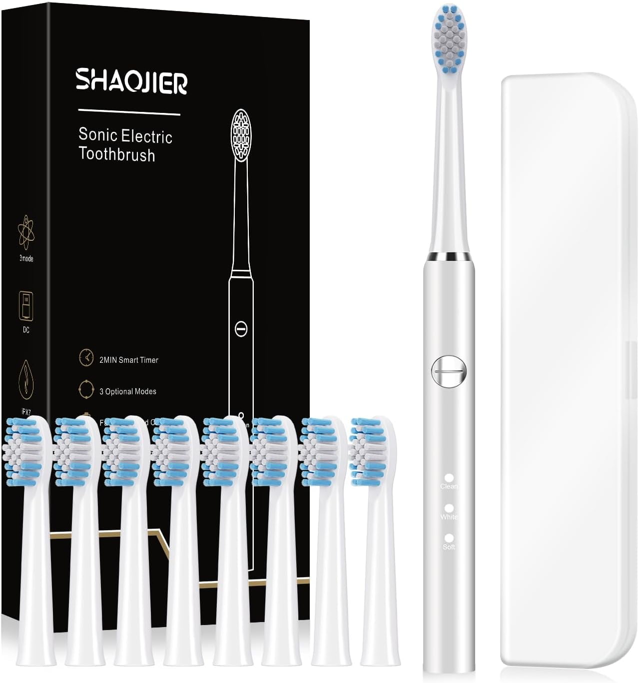 Sonic Electric Toothbrush for Adults and Kids, USB Rechargeable Sonic ...