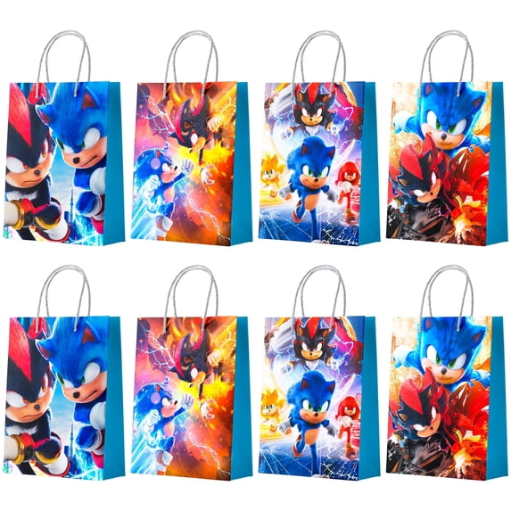 Sonic Favor Bags - 16pcs Sonic Party Bags, Sonic Gift Bags, Sonic Candy ...