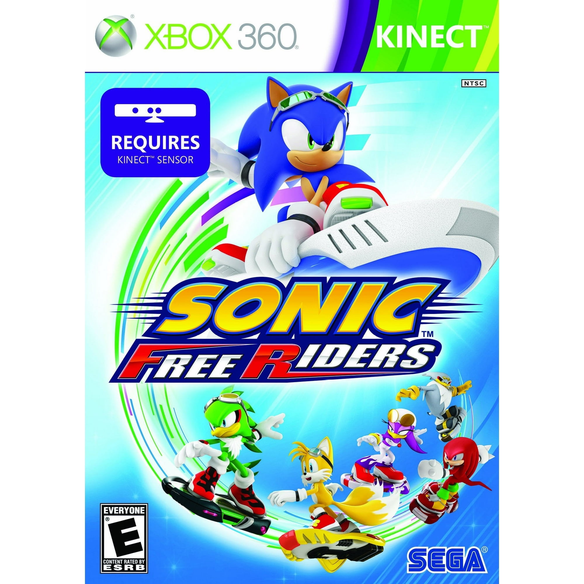 Microsoft Xbox 360 Game - Sonic: Free Riders, Kinect Controlled ...