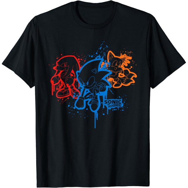 Sonic & Friends - Spray Paint T-Shirt - Walmart.com
