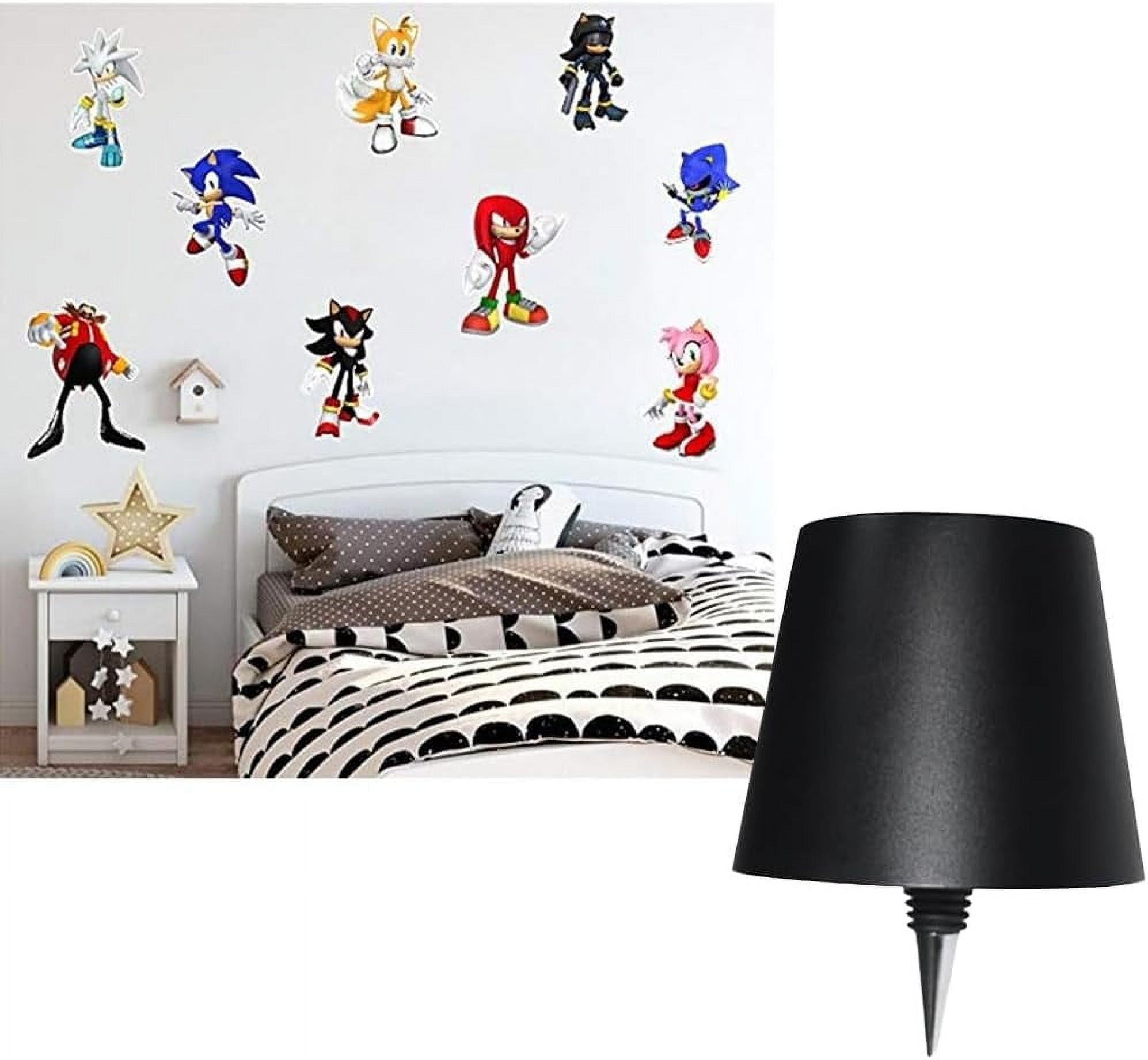 "QTH Sonic the Hedgehog Wall Stickers, Self-Adhesive PVC Decals ...