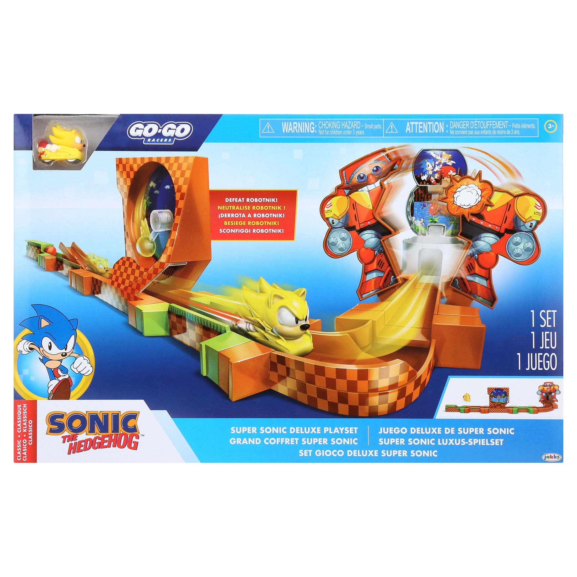 Sonic Go Go Racers Deluxe Action Figure Playset - Walmart.com