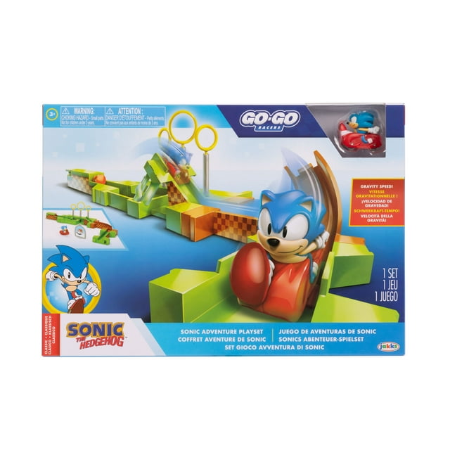 Sonic Go Go Racers Sonic Adventure Action Figure Playset - Walmart.com