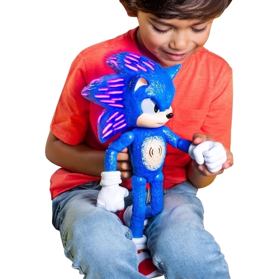 Sonic The Hedgehog 3 Ultimate Talking Sonic 12-Inch Figure, Features 30 ...