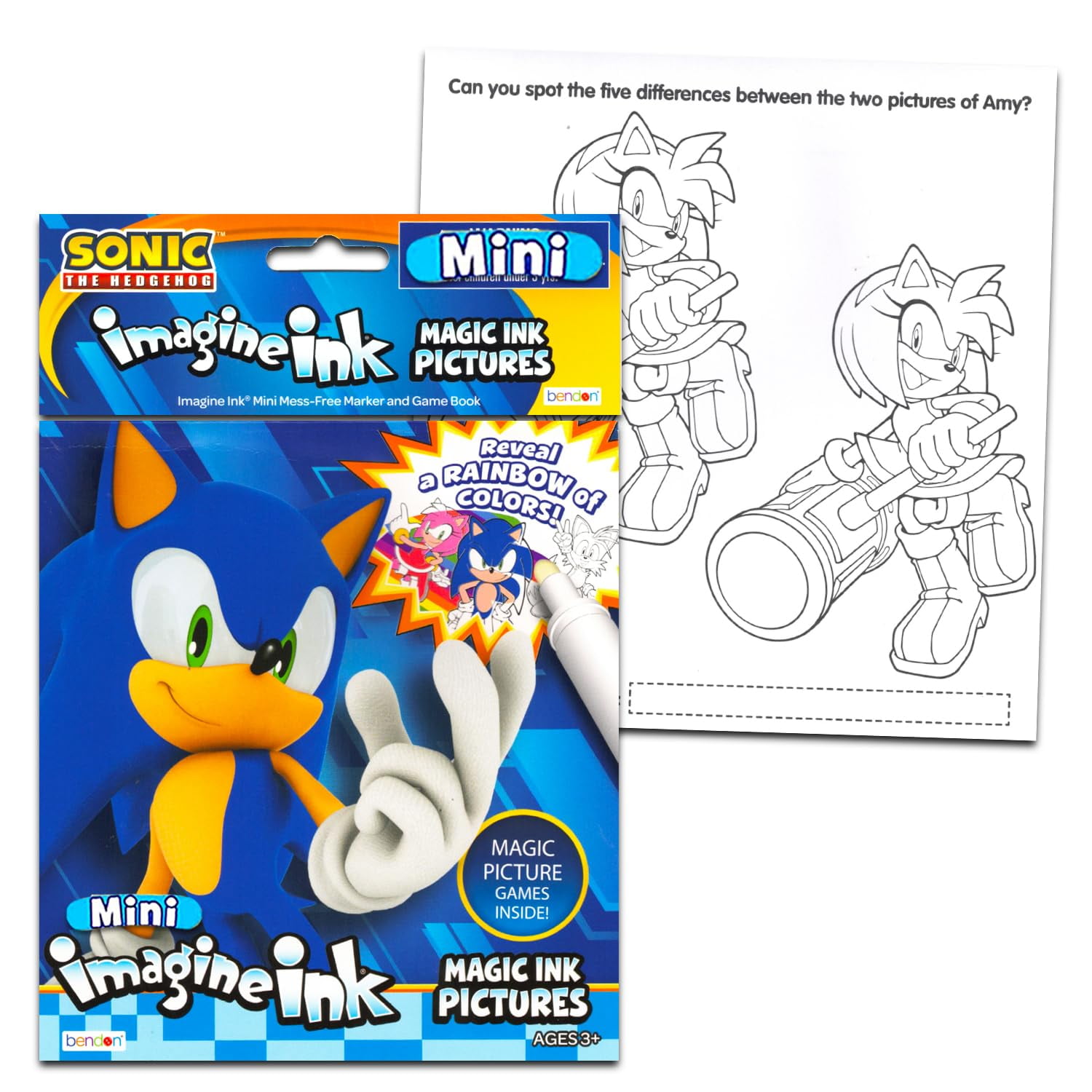 Sonic the Hedgehog AJH3 Mess Free Coloring Book Set - Party Favor ...