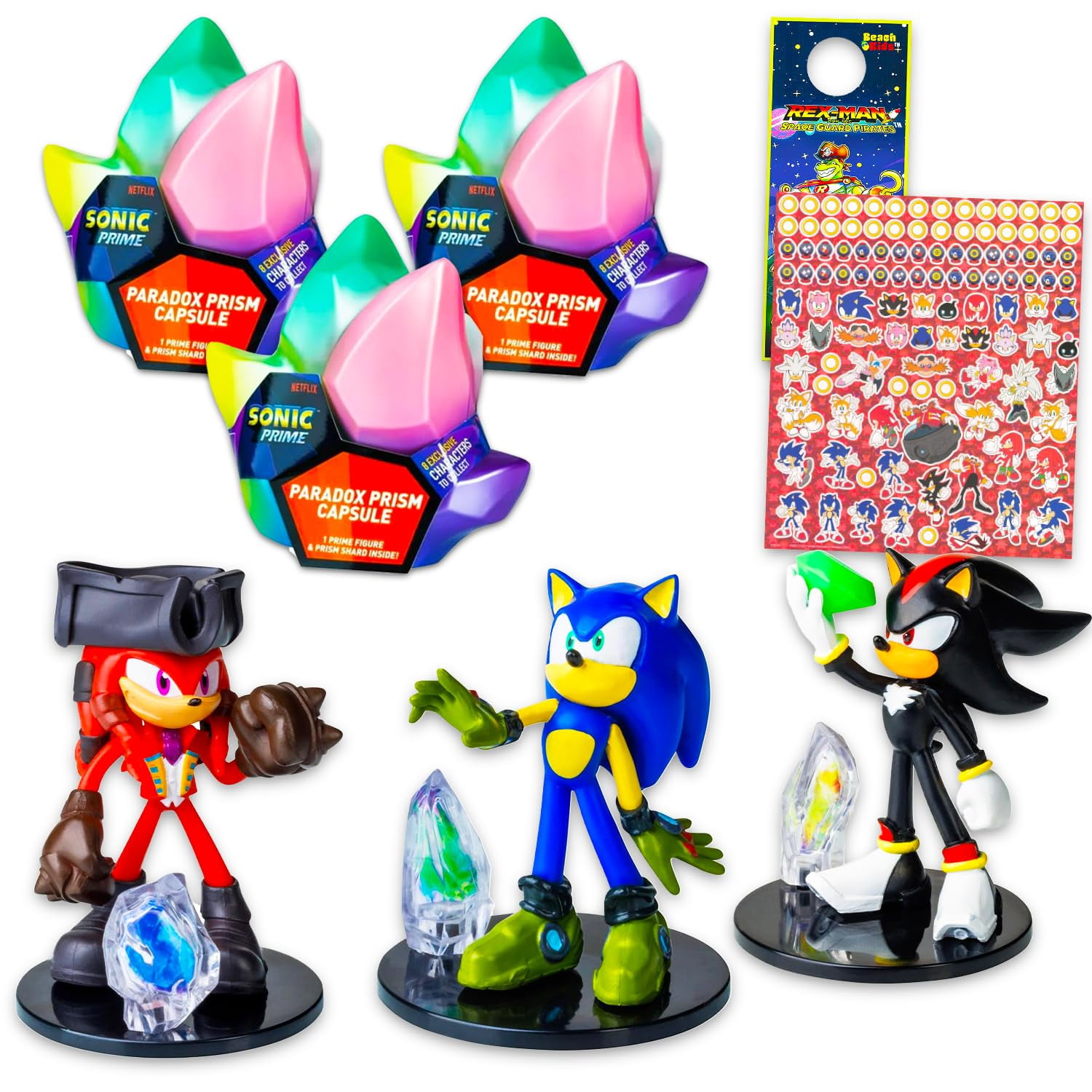 Sonic the Hedgehog Blind Box Party Favors 3 Pack - Bundle with 3 ...