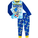 Sonic Hedgehog Kids Pajamas Set, Long Sleeve Sleepwear, 2-Piece, Sizes ...