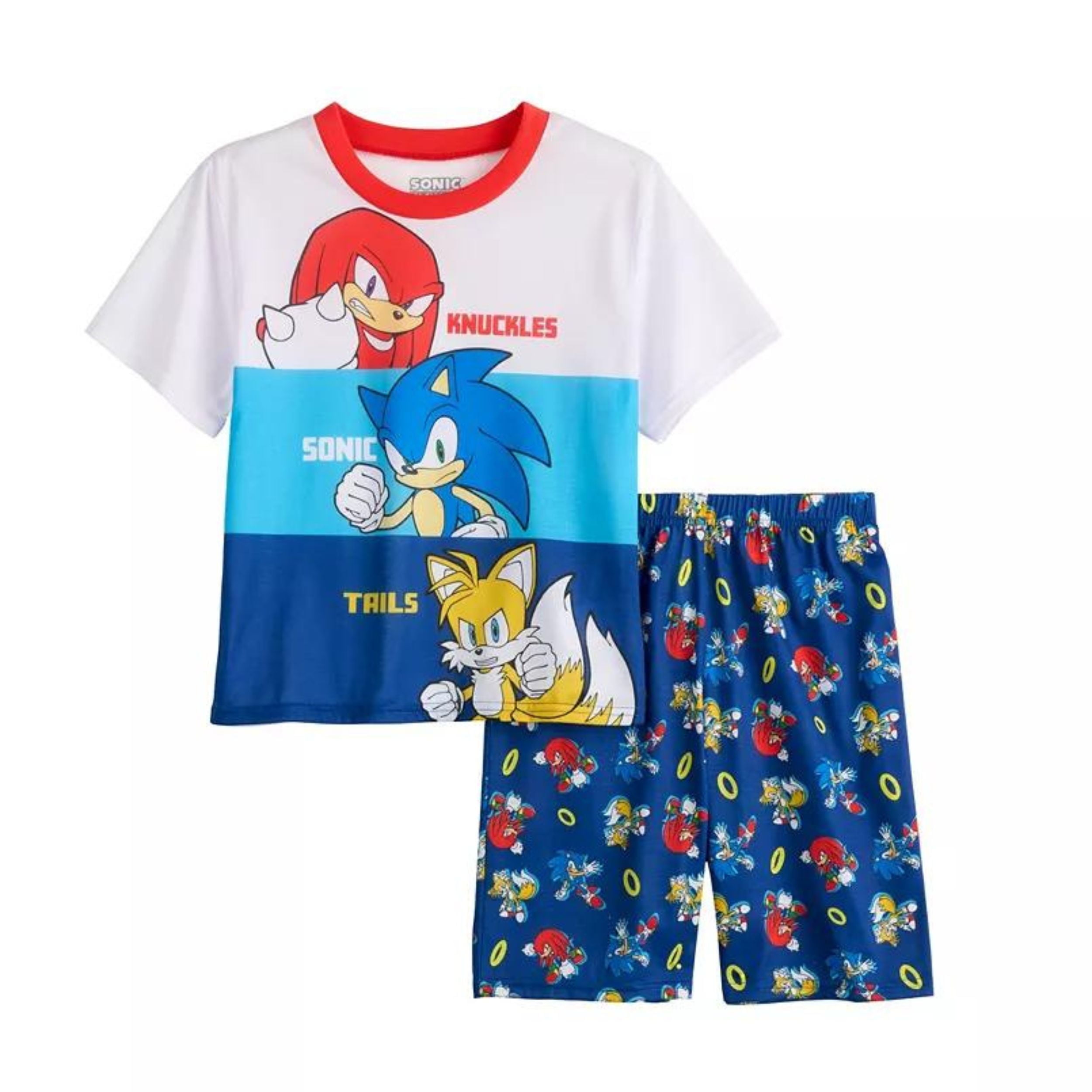 Sonic Hedgehog Little Boys Pajama Short Set Size 8 - Walmart.com