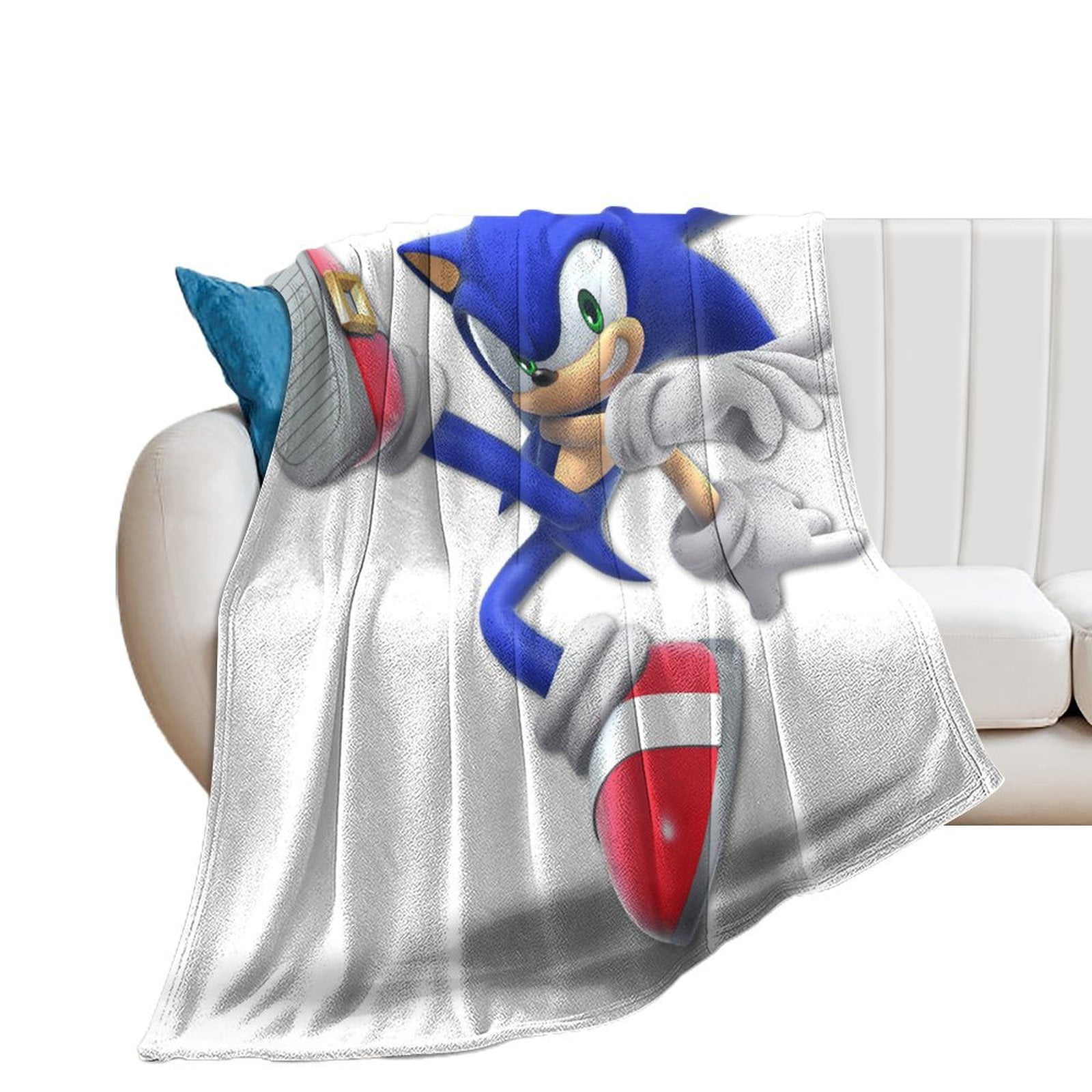 Sonic The Hedgehog Luxury Flannel Blanket - Super Soft Anti-Static ...