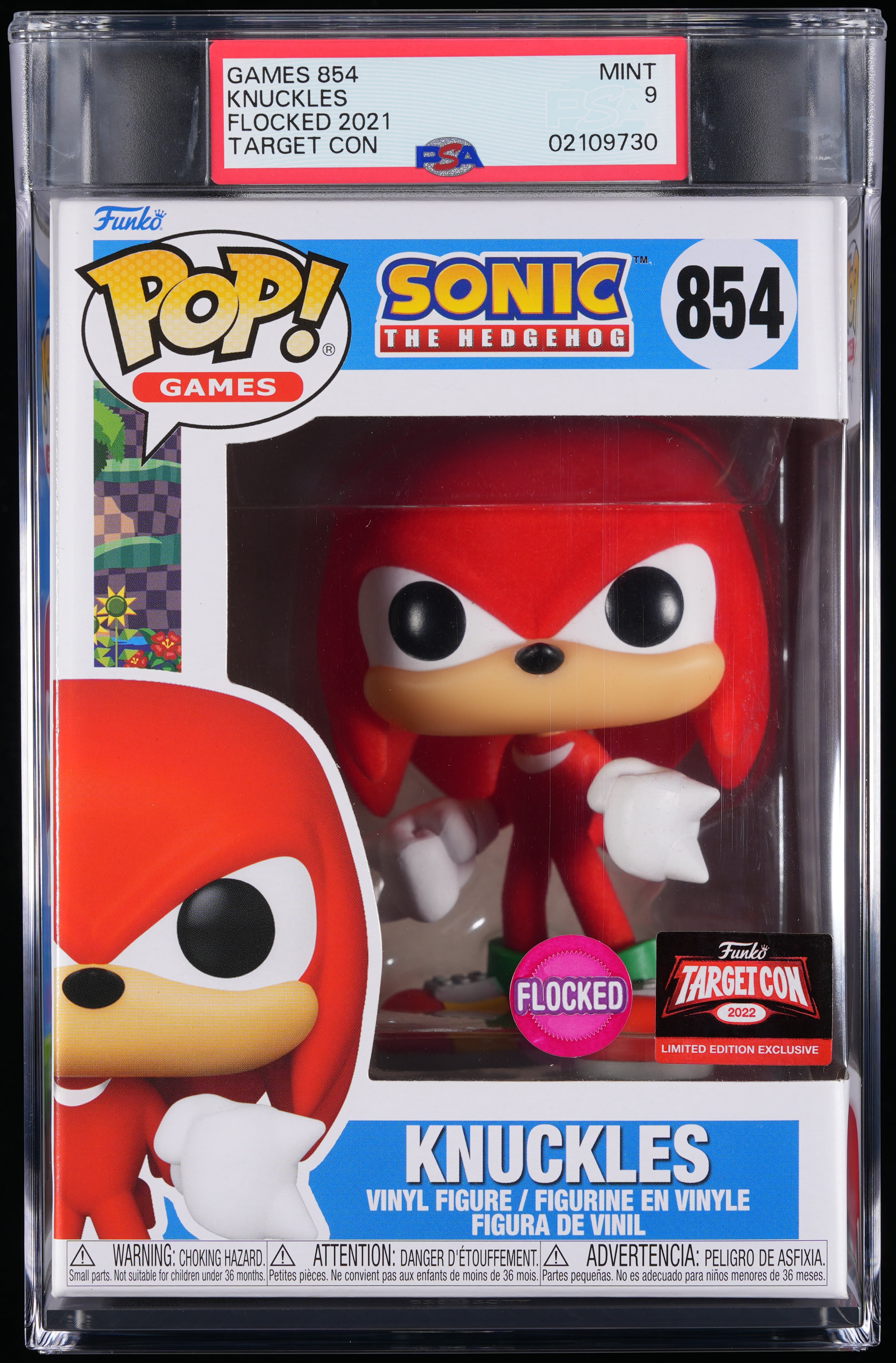 Sonic the Hedgehog, PSA Graded 9 MINT, Knuckles Collectible Vinyl ...