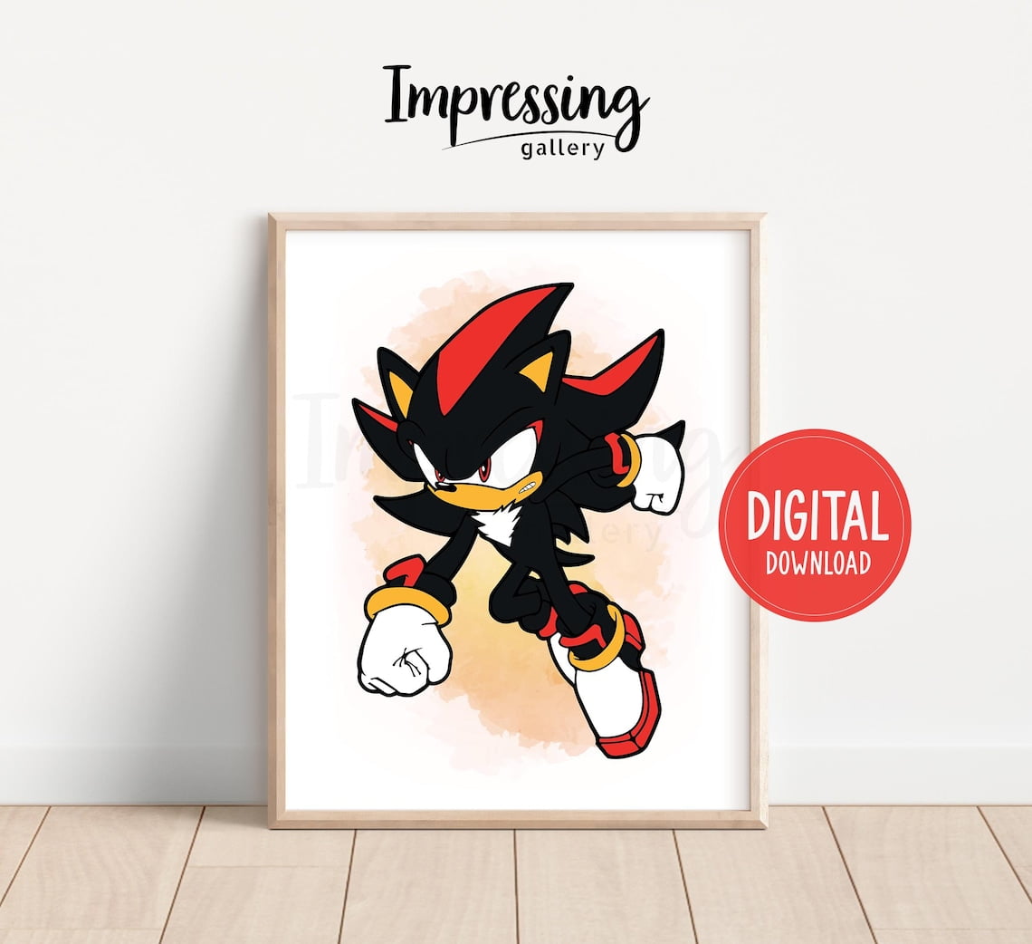 Sonic Hedgehog Prints, Sonic Hedgehog Posters, Shadow, Sonic Posters ...