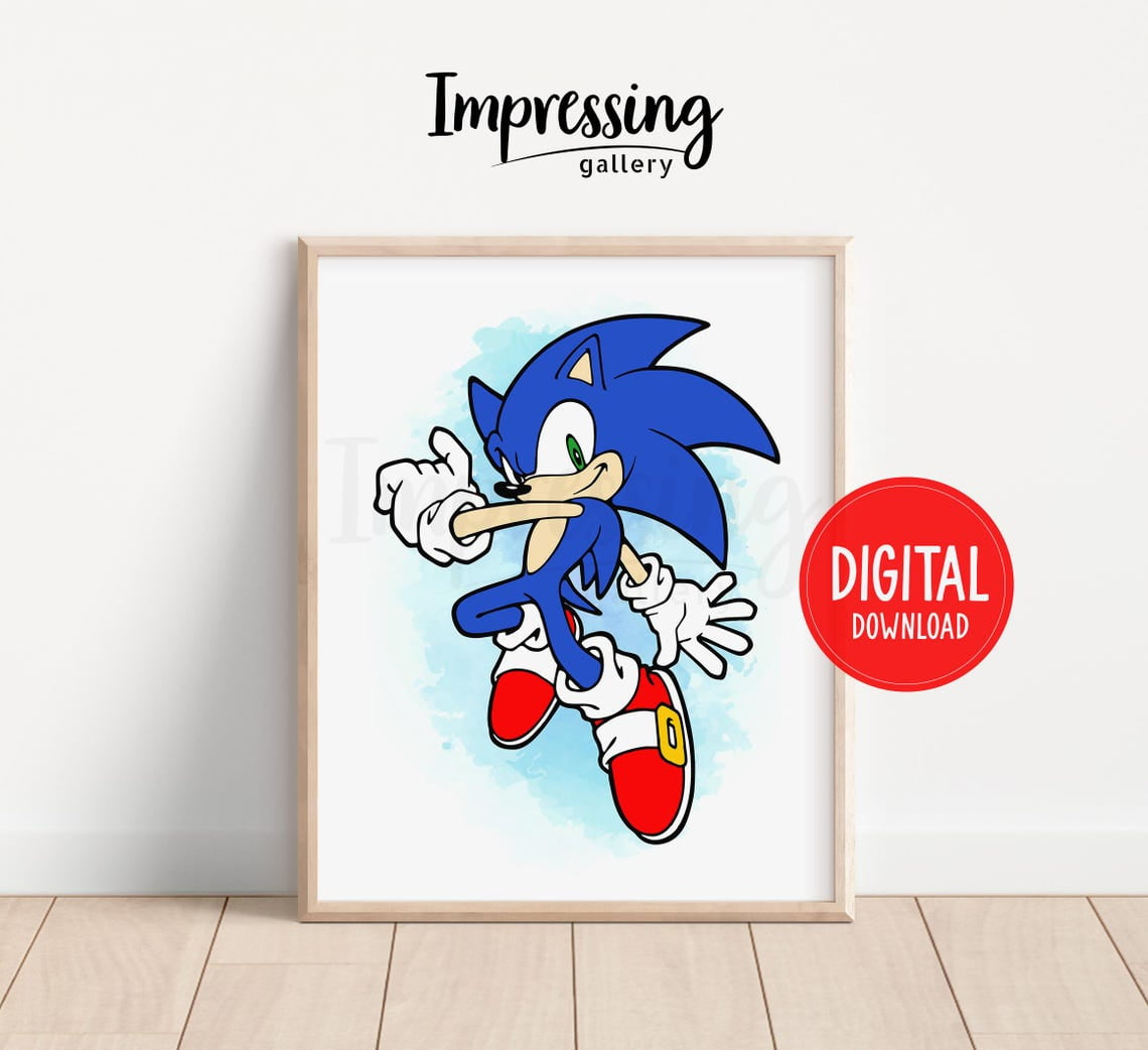 Sonic Hedgehog Prints, Sonic Hedgehog Posters, Shadow, Sonic Posters ...