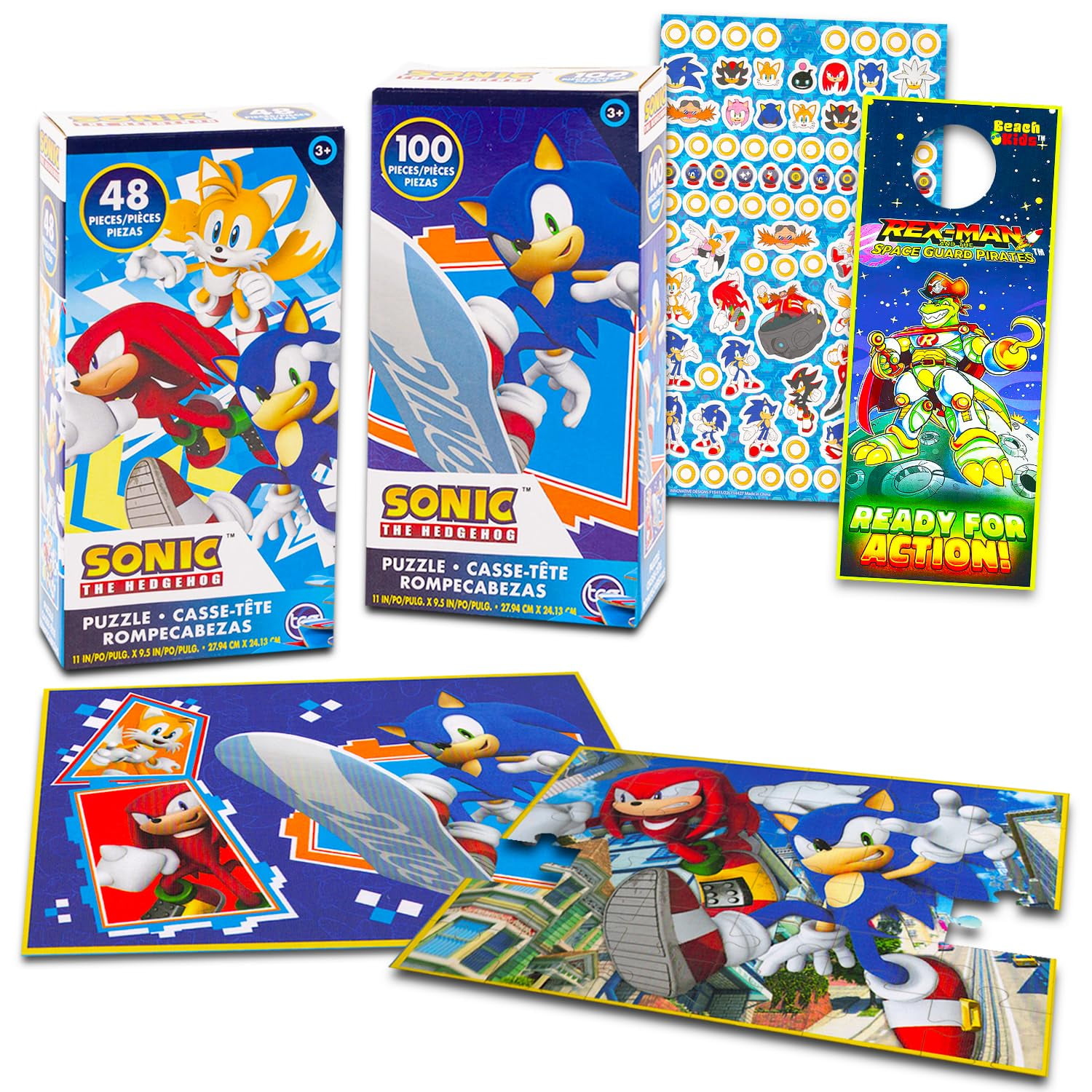Sonic the Hedgehog Puzzle OIF8 for Kids, Boys, Girls Set - Bundle with ...