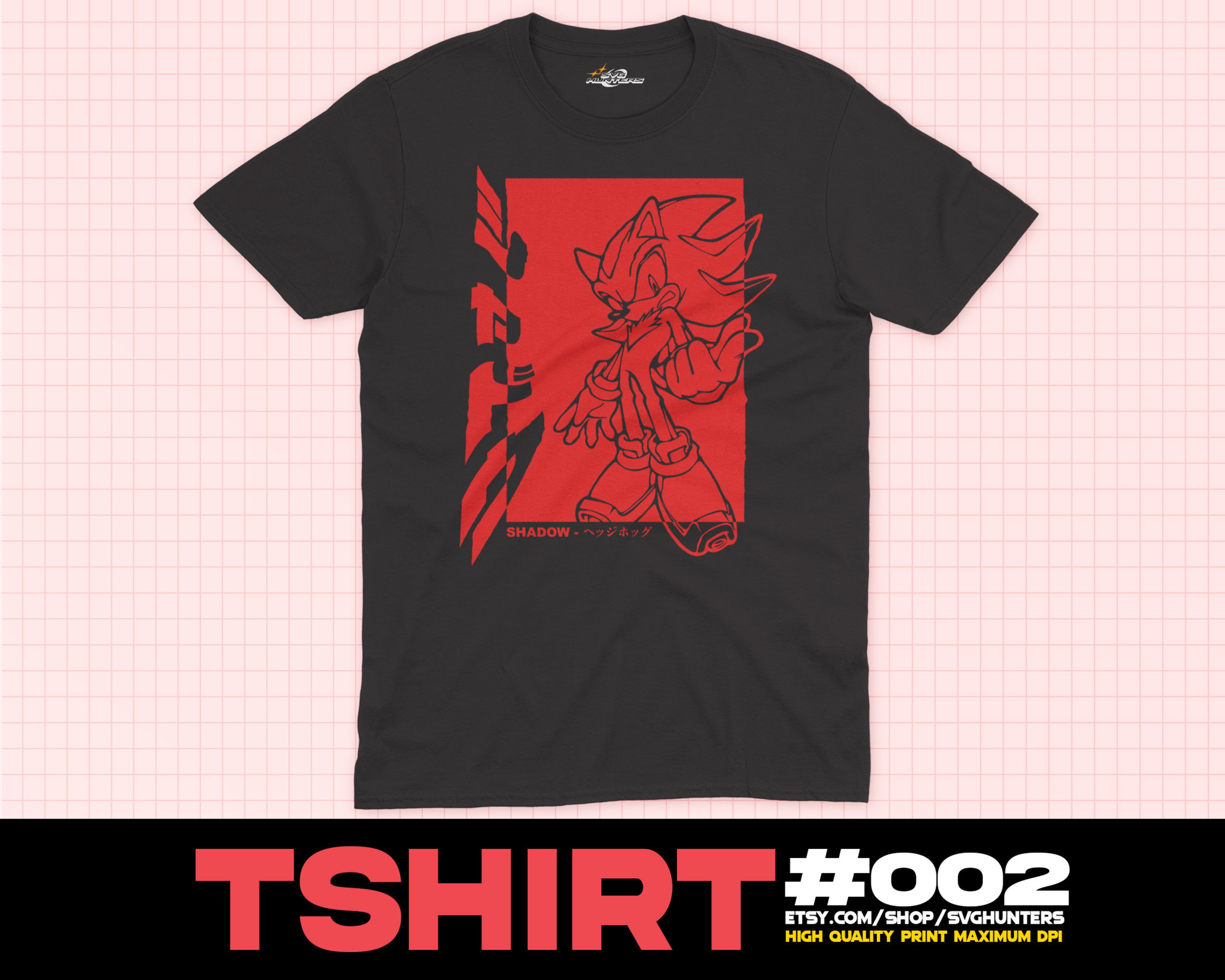 Sonic Hedgehog Shirt Sonic Shadow Knuckles Tails Birthday Gift For ...