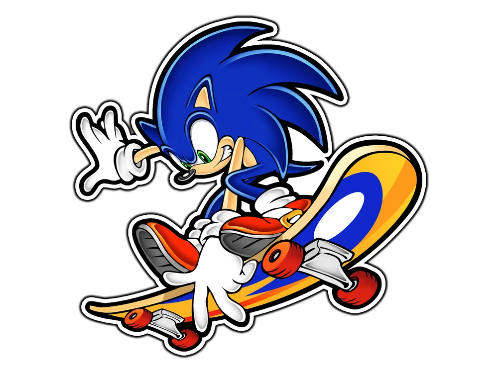 Sonic The Hedgehog Sonic Riders Sticker Sonic Sticker Cartoon Sticker ...
