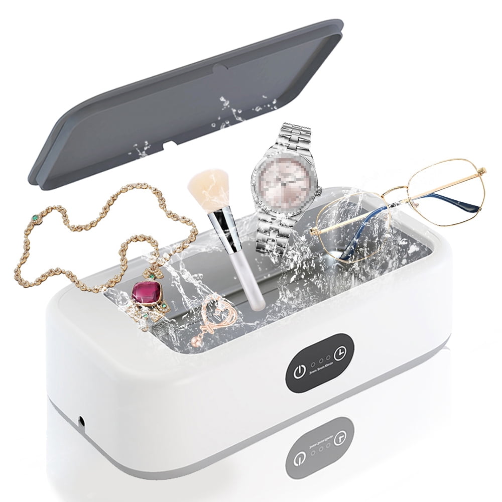 Sonic Jewelry Cleaner 49kHz Professional Cleaner Machine with One Button Control 3-Level Timer ...