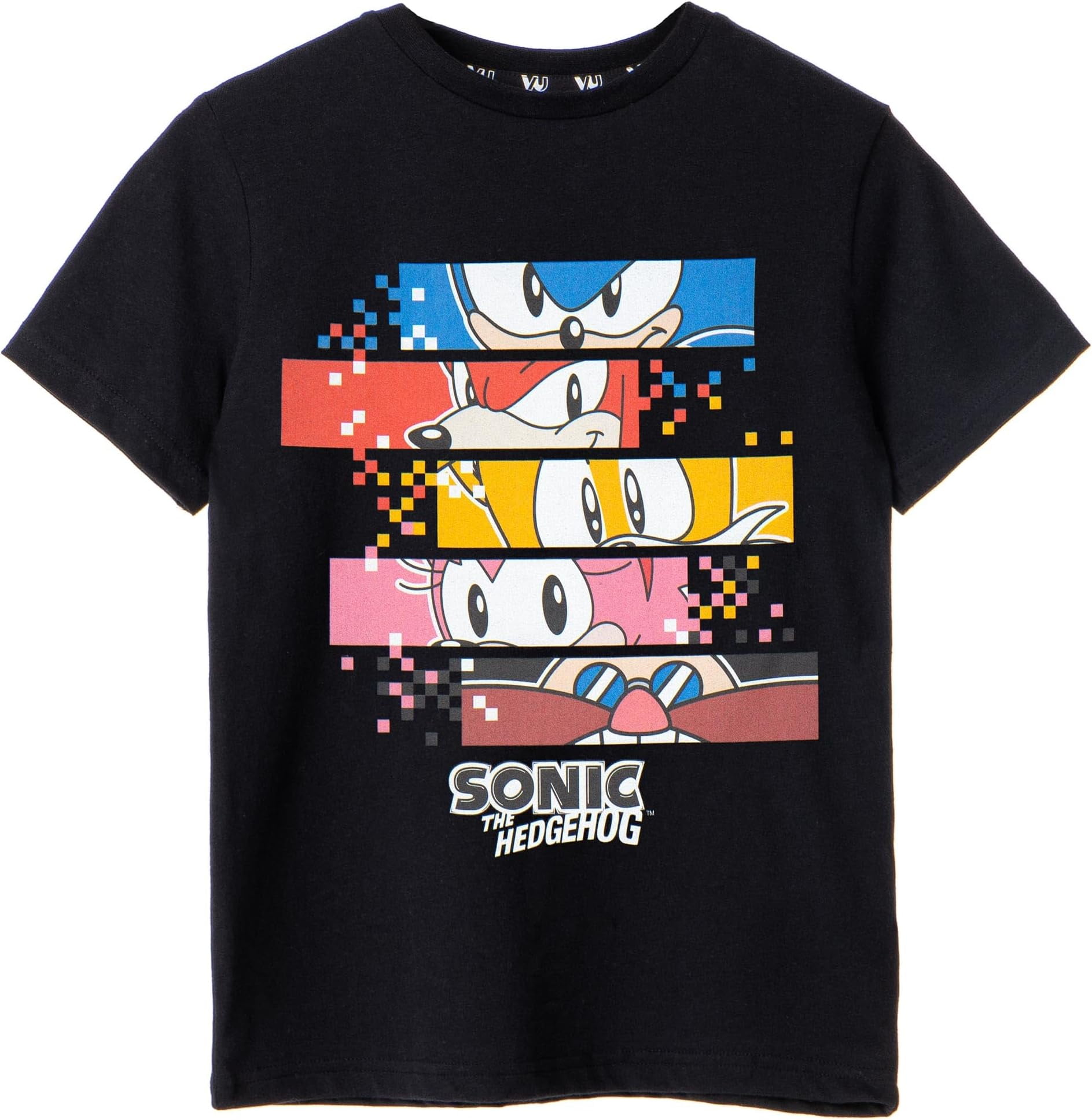 Sonic Knuckles Tails Amy Tee, Gamer Character Graphic T-Shirt, Lovely ...