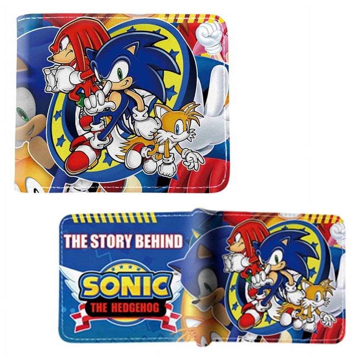 Sonic Knuckles Tails Trio - Sonic the Hedgehog 4x5" Bi-Fold Wallet ...