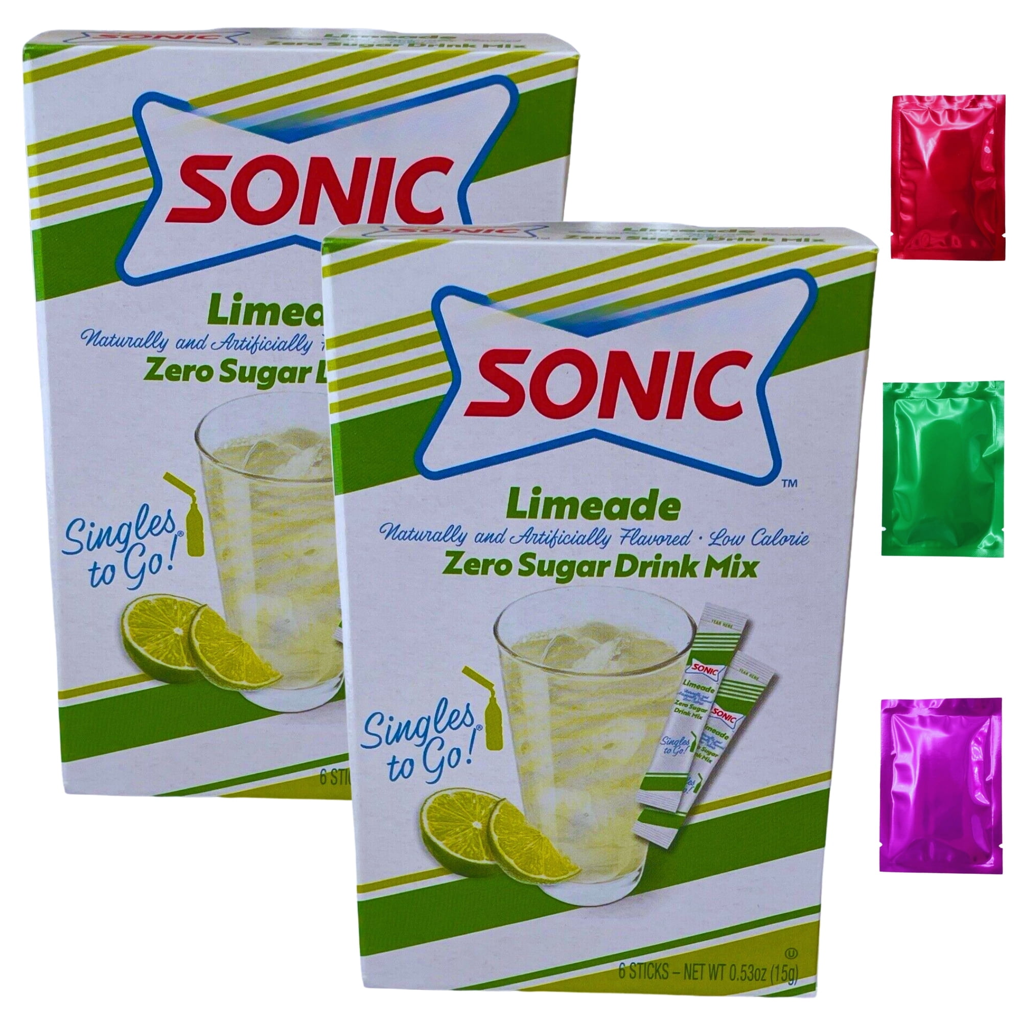 Sonic Limade Zero Sugar Drink Mix, Natural & Artificial Flavored, Low ...