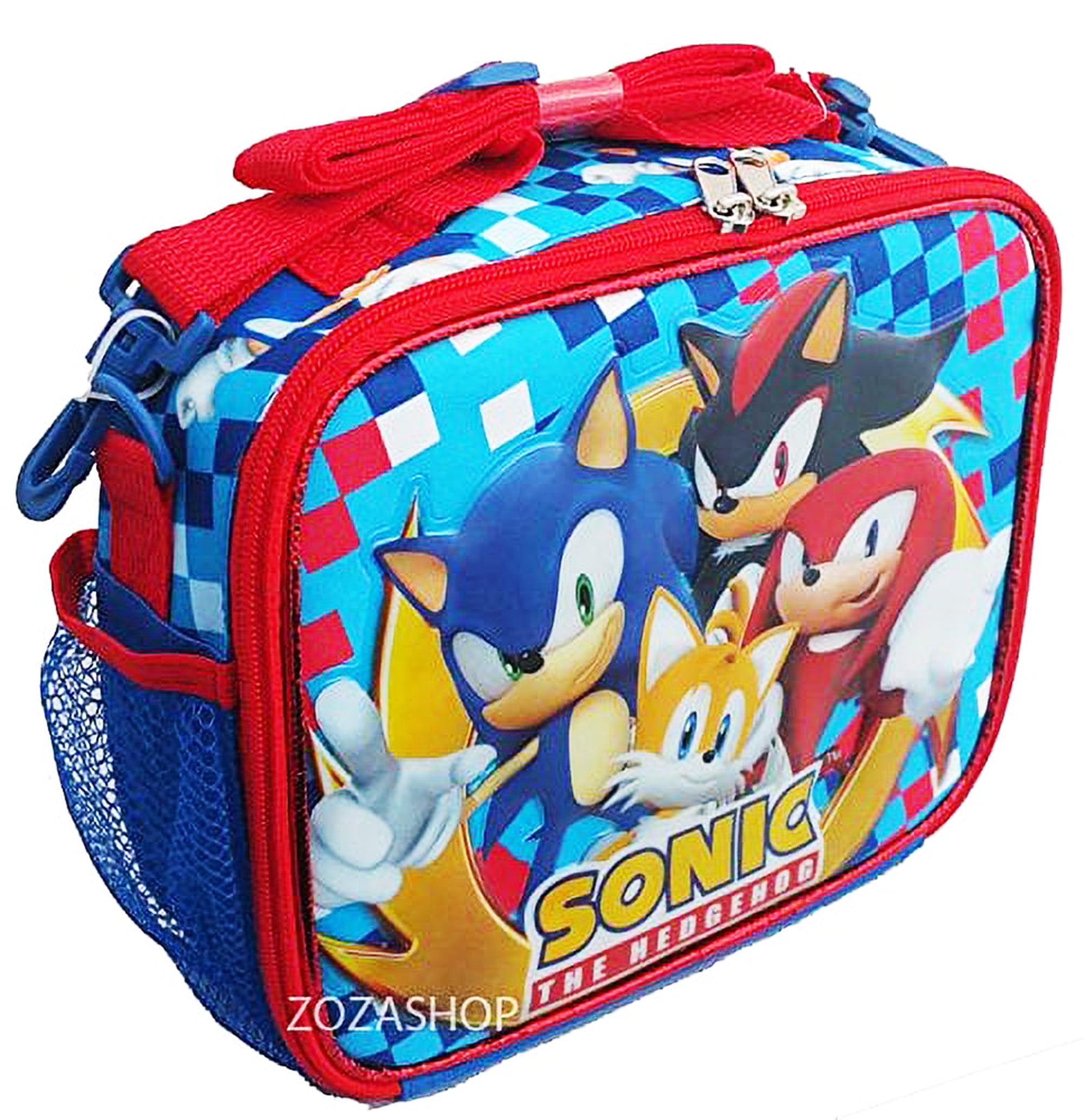 Sonic Kids Lunch Box, Insulated, Shadow, Knuckles, Tails, Adjustable ...