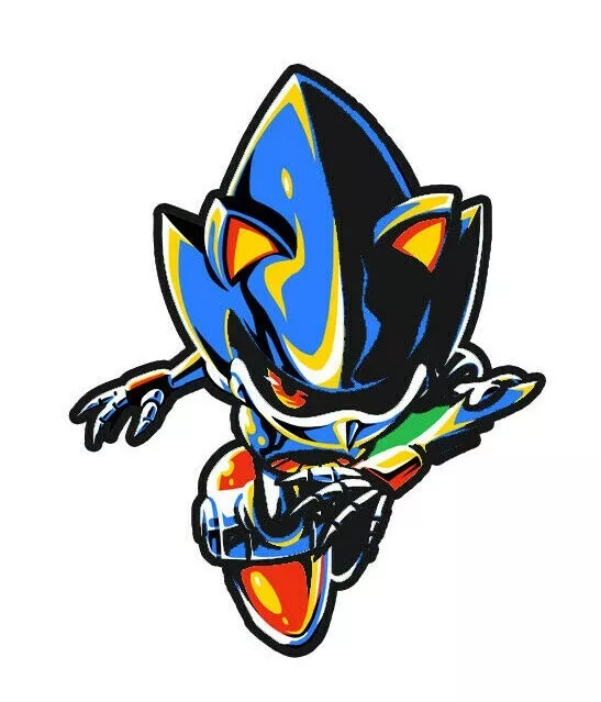 Sonic Metal Sonic Stickers Phone Decal Water Bottle Stickers Car Decals ...