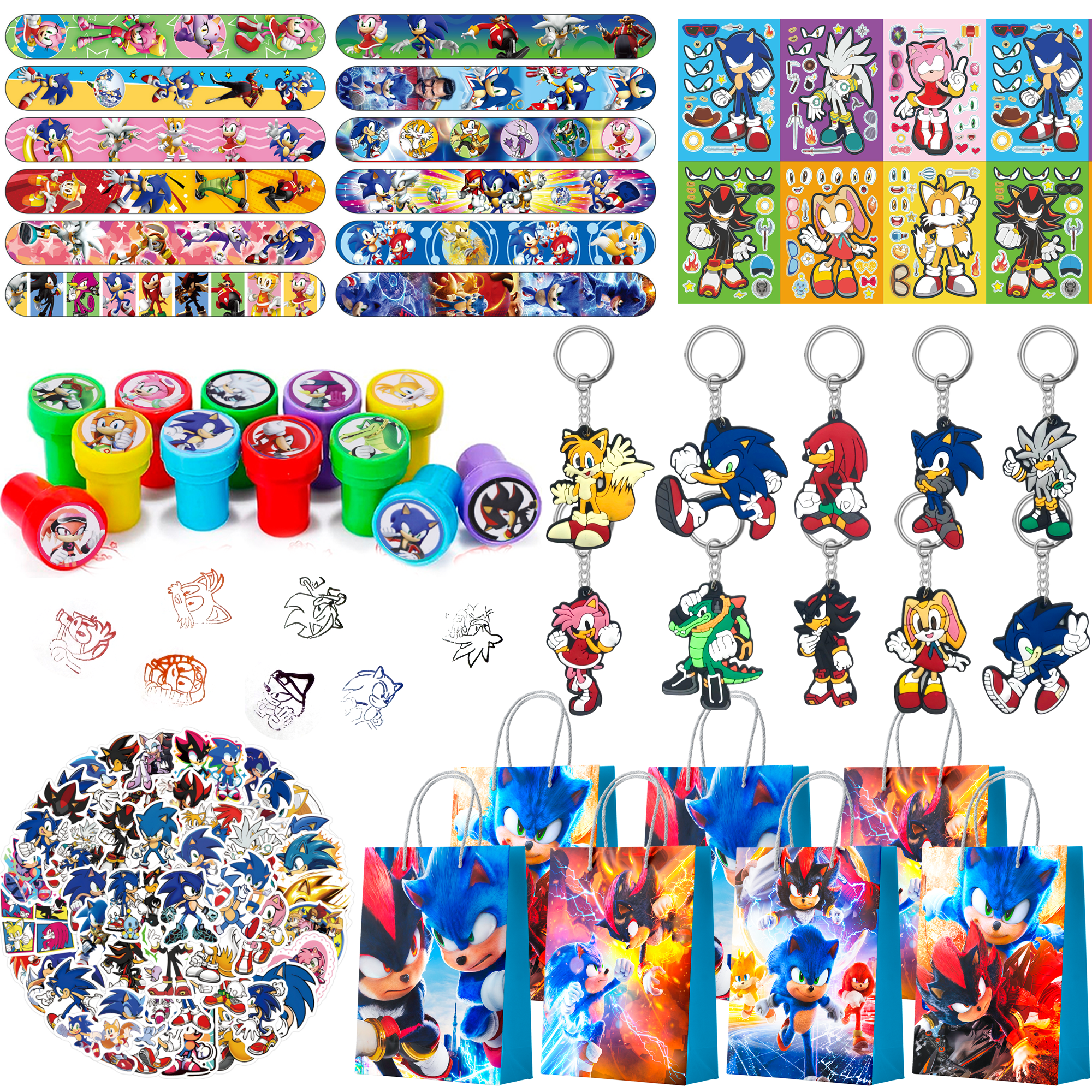 Sonic Party Favors for Kids, Sonic Birthday Party Favors Set- Sonic ...